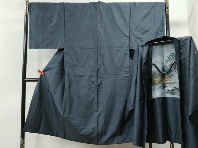 平和屋着物●男性　本場大島紬　アンサンブル　吉祥文　正絹　逸品　CAAS7284yc