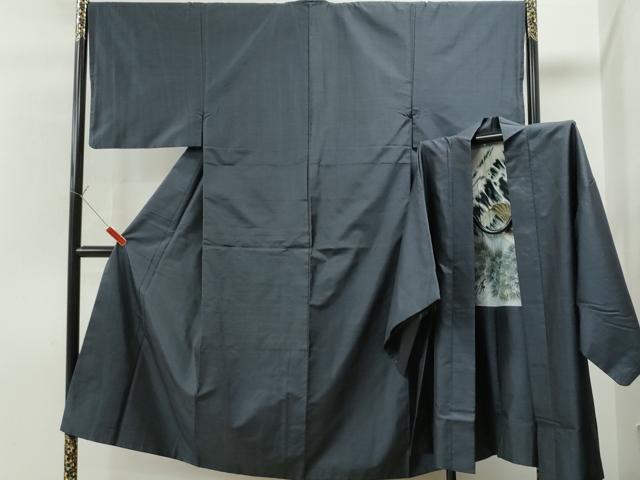 平和屋着物●男性　本場大島紬　アンサンブル　80亀甲　総詰め　正絹　逸品　CAAS7287yc