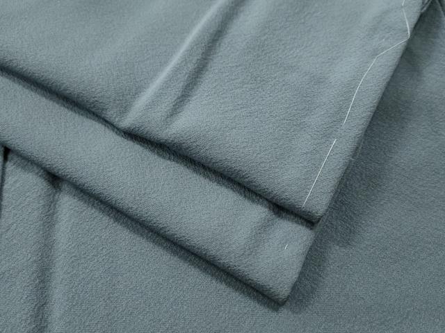 平和屋着物●上質な色無地　藍鼠色　正絹　逸品　未使用　CAAS7321yc