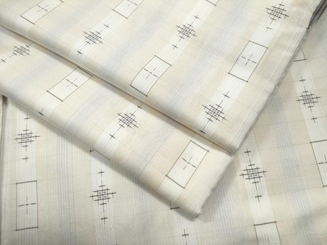 平和屋着物●上質な紬　吉祥間道　正絹　逸品　CAAS7362yc