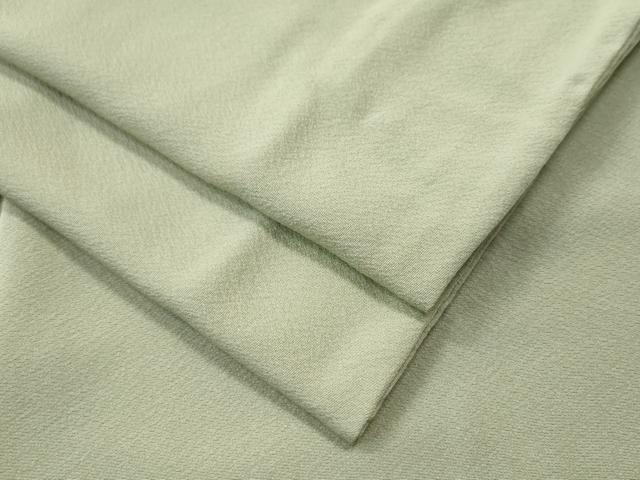 平和屋着物●上質な色無地　薄萌葱色　正絹　逸品　CAAS7418yc