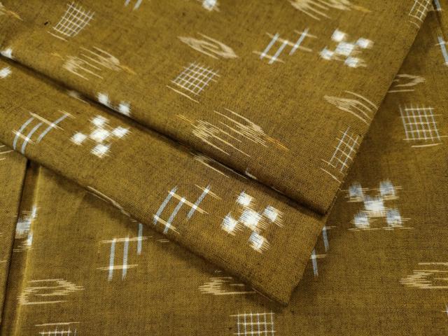 平和屋着物●本場琉球絣　琉球絣文様　正絹　逸品　CAAS7432yc