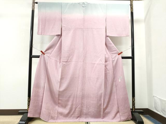 平和屋着物●訪問着　霞文　たたき染め　正絹　逸品　CAAS7541yc