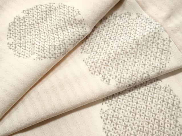 平和屋着物●上質な小紋　雪輪鹿の子文　蛍暈し　正絹　逸品　CAAS7565yc