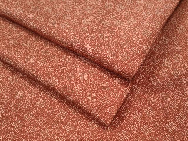 平和屋着物●江戸小紋　クローバー　正絹　逸品　CAAS7583yc