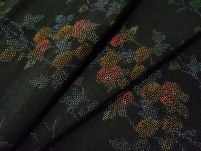 平和屋着物●上質な紬　万寿菊　正絹　逸品　CAAS7597yc