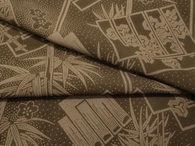 平和屋着物▽小紋　単衣　源氏香　洗える着物　CAAS8373vp