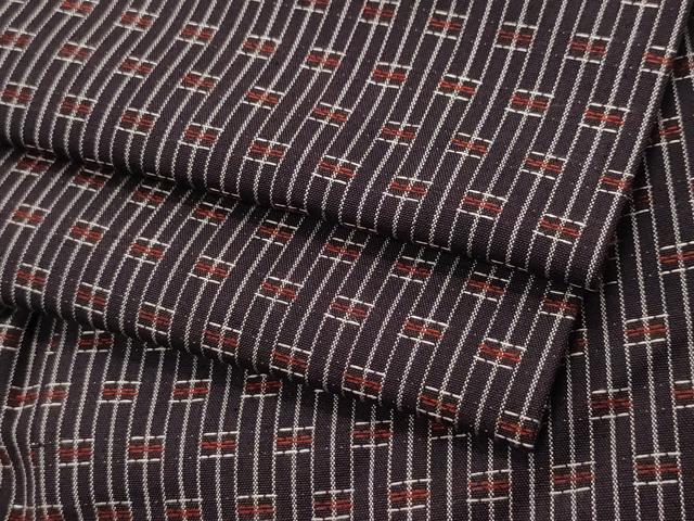 平和屋着物●男性　紬　吉祥文　キングサイズ　正絹　逸品　CAAS8414vf