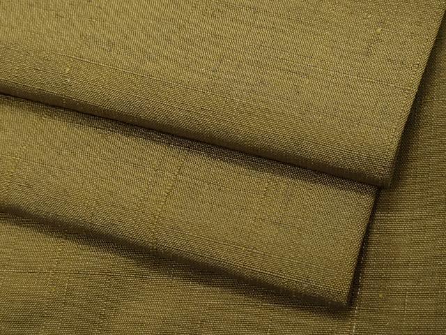 平和屋着物●上質な紬　色無地　路考茶色　正絹　逸品　CAAS8432vf