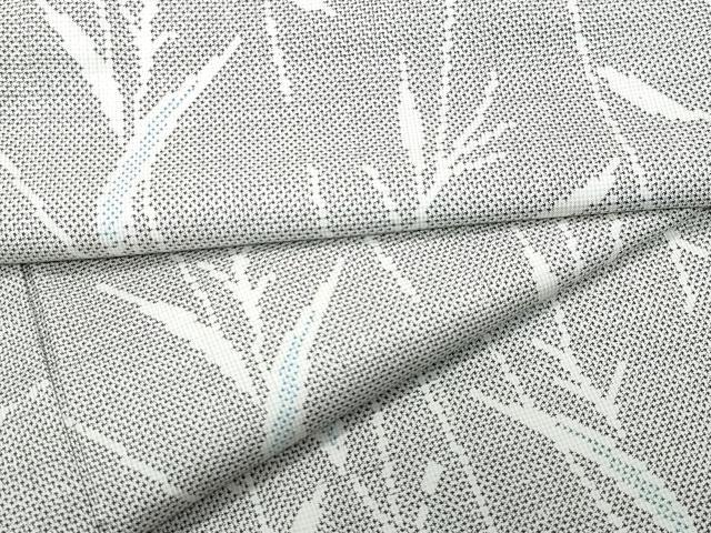 平和屋着物●本場大島紬　白大島　7マルキ　草木文　正絹　逸品　CAAS8474vf