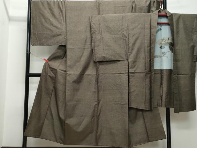 平和屋着物●男性　本場大島紬　アンサンブル　100亀甲　総詰め　正絹　逸品　CAAS8501vf