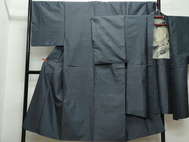 平和屋着物●男性　本場大島紬　アンサンブル　亀甲柄　正絹　逸品　CAAS8503vf