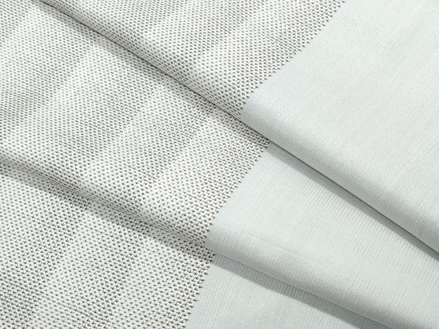 平和屋着物●本場大島紬　白大島　9マルキ　縞　正絹　逸品　CAAS8580vf