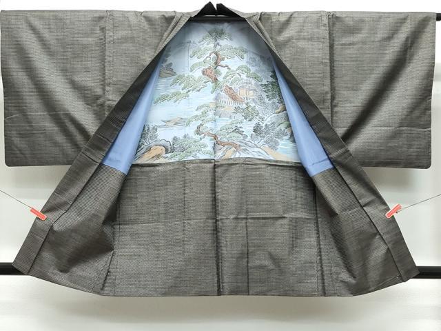 平和屋着物○男性 本場大島紬 アンサンブル 松山茂治作 100亀甲 総詰め