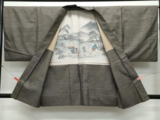 平和屋着物○男性 本場大島紬 アンサンブル 7マルキ 正絹 逸品 未使用