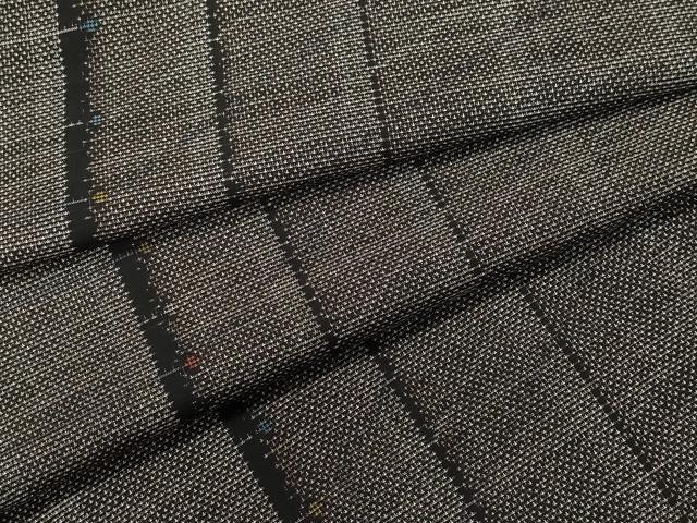 平和屋着物●本場大島紬　9マルキ　泥染め　吉祥文　正絹　逸品　未使用　CAAS8634vf