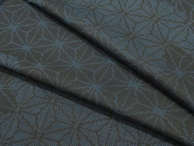 平和屋着物●本場大島紬　7マルキ　麻の葉文様　正絹　逸品　CAAS8655vf