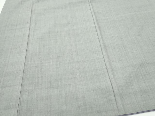 平和屋着物○結城紬 色無地 灰色 正絹 逸品 CAAS8722vf