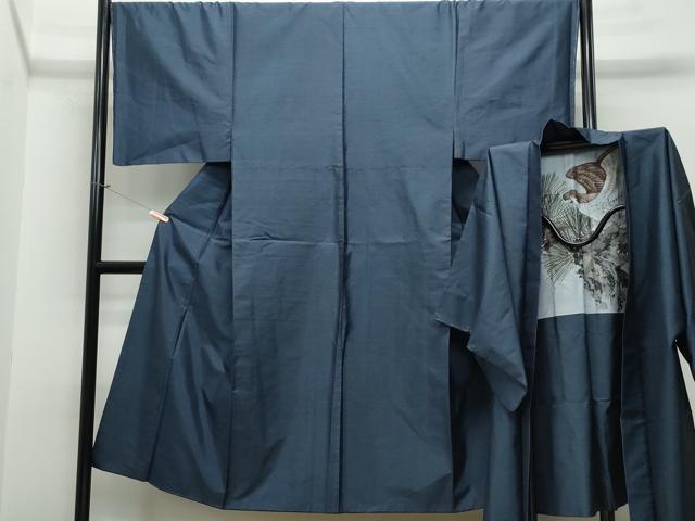 平和屋着物●男性　本場大島紬　アンサンブル　亀甲柄　正絹　逸品　CAAS8733vf