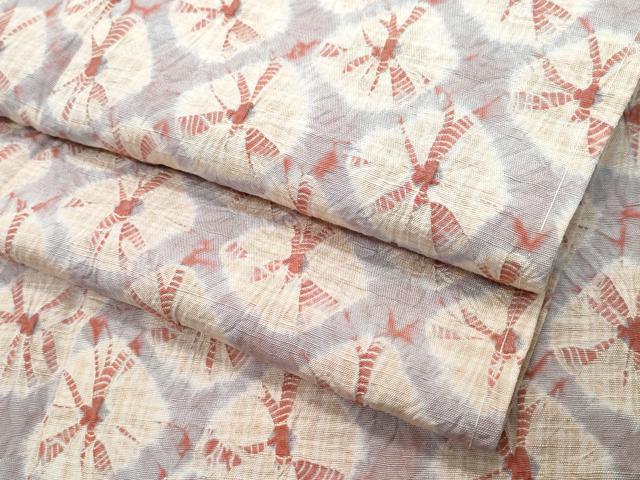 平和屋着物●上質な紬　絞り　正絹　逸品　CAAS8753vf