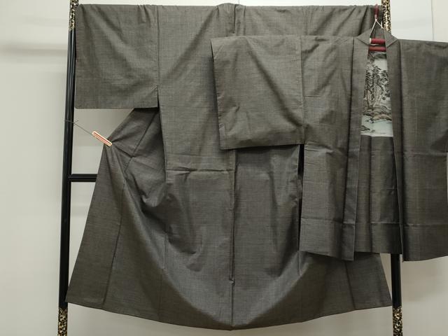 平和屋着物●男性　本場大島紬　アンサンブル　100亀甲　総詰め　正絹　逸品　CAAS9327th