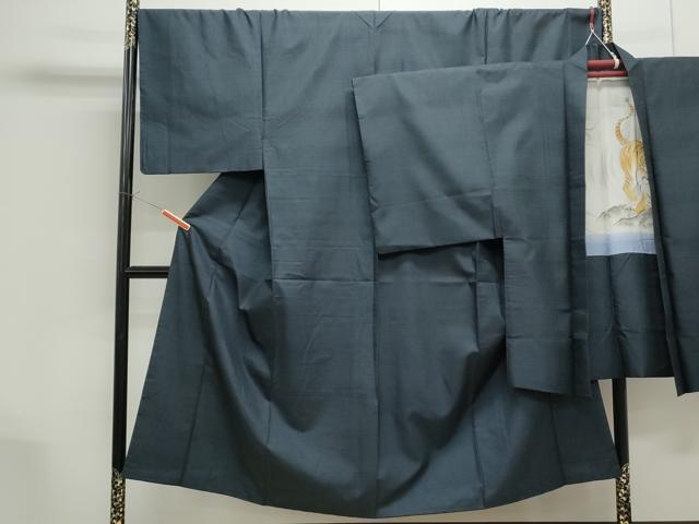 平和屋着物●男性　本場大島紬　アンサンブル　100亀甲　総詰め　正絹　逸品　CAAS9340th