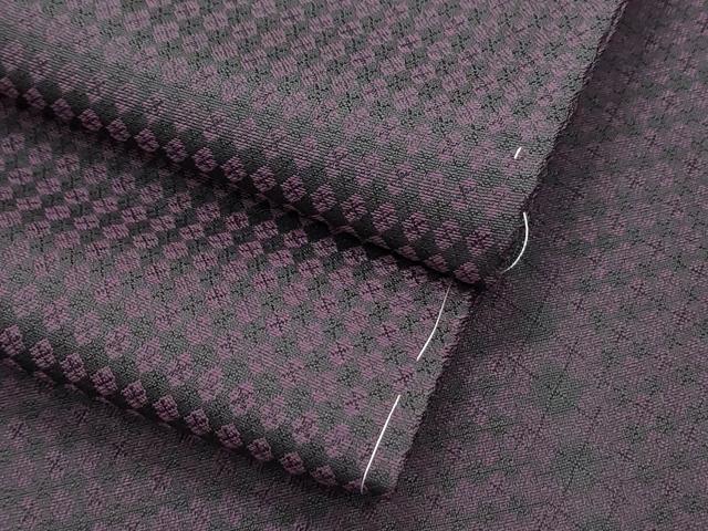 平和屋着物●上質なお召　吉祥文 　正絹　逸品　未使用　CAAS9350ht