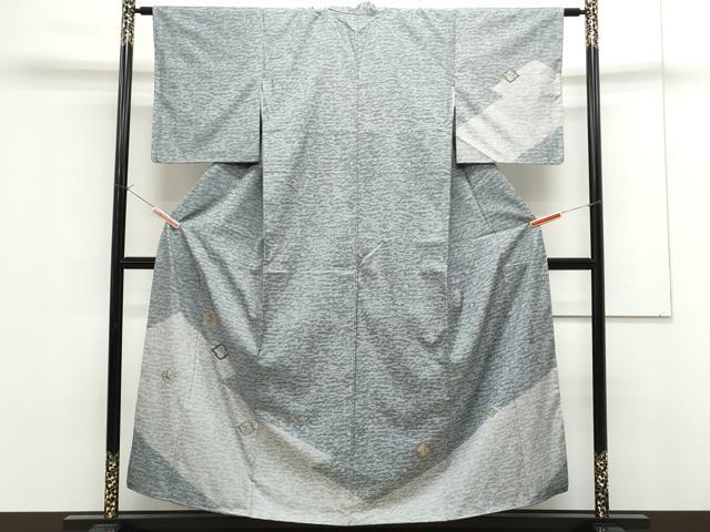 平和屋着物●螺鈿作家　甲斐泰造　訪問着　本場染大島紬　吉祥文　金彩　正絹　逸品　未使用　CAAS9351th