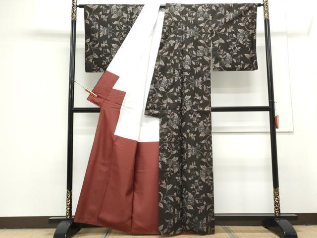 平和屋着物○上質な紬 横縞 正絹 逸品 DAAS3025ps