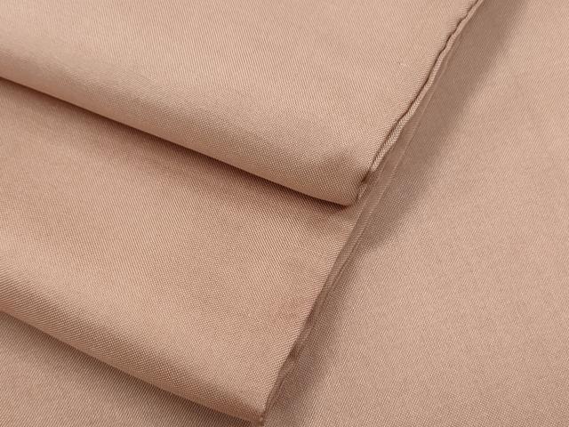 平和屋着物●上質な紬　色無地　宍色　正絹　逸品　CAAS9363th