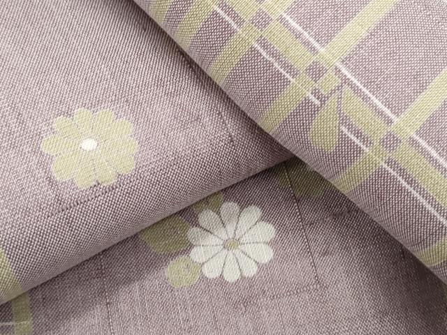 平和屋着物●上質な紬　籬草花文　鈴乃屋扱い　正絹　逸品　CAAS9365th