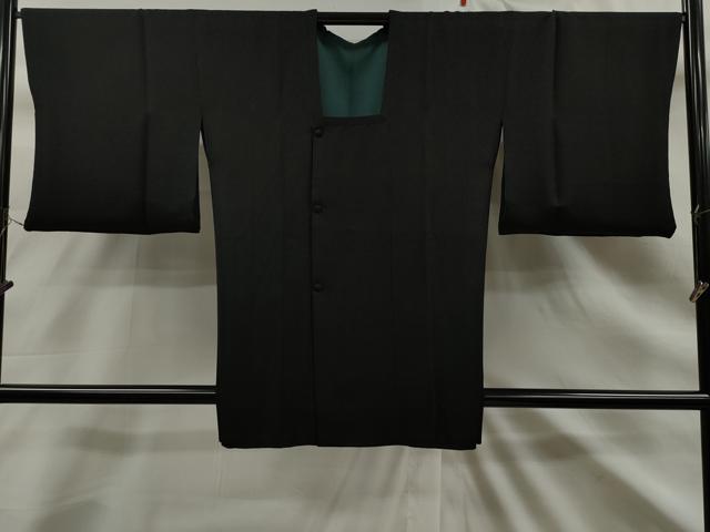 平和屋着物＃道行コート リバーシブル 鉄色 正絹 逸品 CAAT0452dy