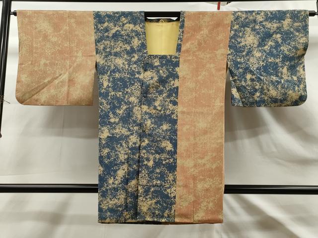 平和屋着物＃道行コート　吉祥文　ロング丈　正絹　逸品　CAAT0463dy