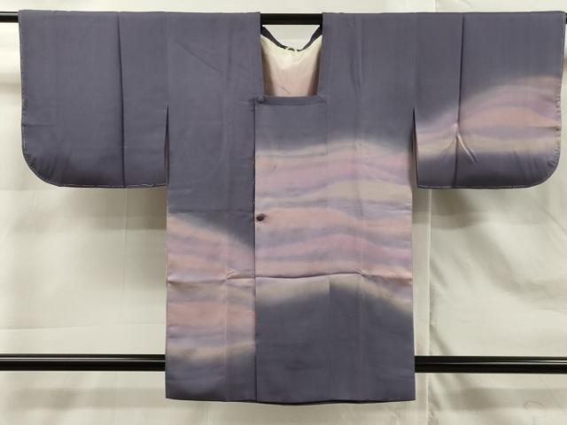 平和屋着物＃道行コート　霞文　暈し染め　正絹　逸品　未使用　CAAT0505dy