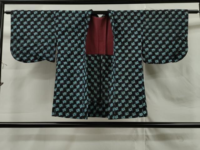 平和屋着物▽久留米絣　単衣　綿　羽織　逸品　CAAT0513dy