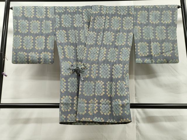 平和屋着物＃道中着　絞り　吉祥文　正絹　逸品　CAAT0524dy