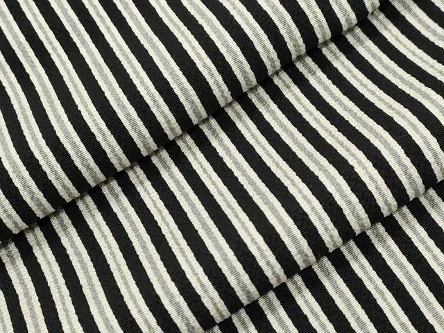 平和屋着物▽上質な小紋　単衣　縞　正絹　逸品　CAAT0741dy