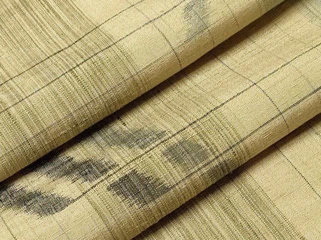 平和屋着物▽上質な紬 　単衣　吉祥文　正絹　逸品　未使用　CAAT0791dy