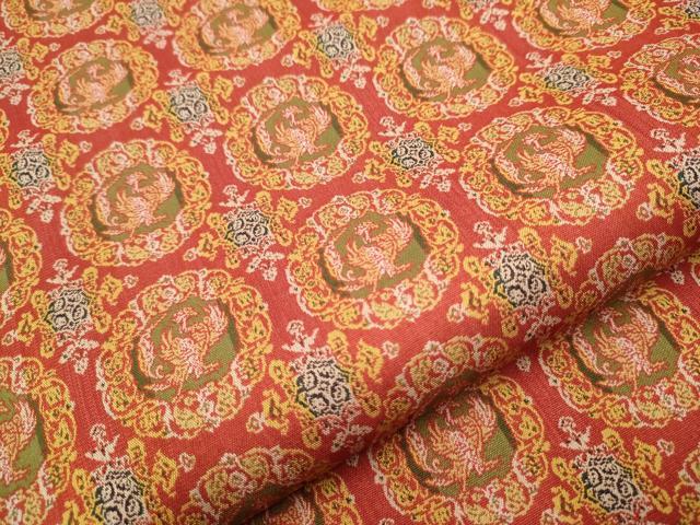 平和屋着物○龍村美術織物 九寸開き名古屋帯 御軾鳳凰文