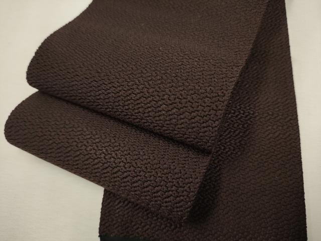 平和屋着物●男性　本場筑前博多織　角帯　霞文　脇山公詞作　証紙付き　正絹　逸品　CAAT1058hy