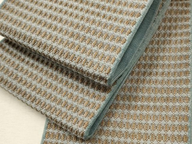 平和屋着物●男性　角帯　幾何学文　正絹　逸品　CAAT1062hy