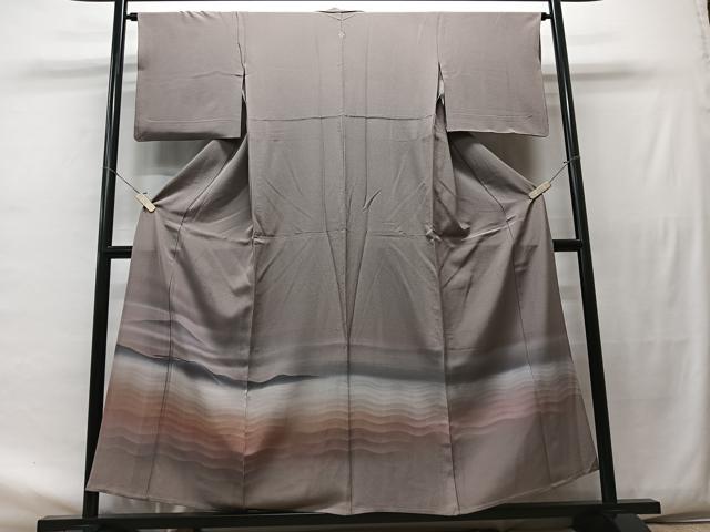 平和屋着物▽豪華色留袖　単衣　霞文　風景文　暈し染め　正絹　逸品　CAAT3236xe