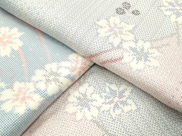 平和屋着物●本場大島紬　7マルキ　舞花文　正絹　逸品　CAAS9376th