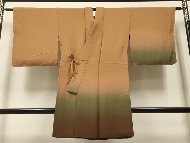 平和屋着物＃道中着　霞文　暈し染め　ロング丈　正絹　逸品　未使用　CAAT5618id