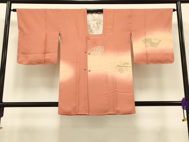 平和屋着物＃中国三大刺繍　スワトウ刺繍　汕頭刺繍　総刺繍　道行コート　地紙草花文　暈し染め　正絹　逸品　未使用　CAAT5690id