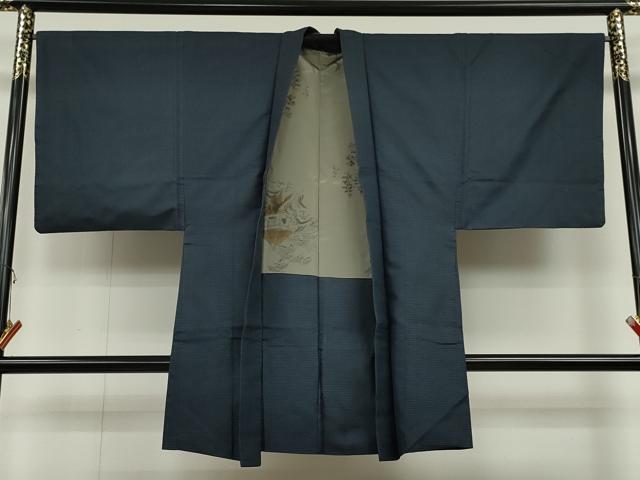 平和屋着物＃男性　長羽織　紬地　100亀甲　吉祥文　正絹　逸品　CAAT5749id