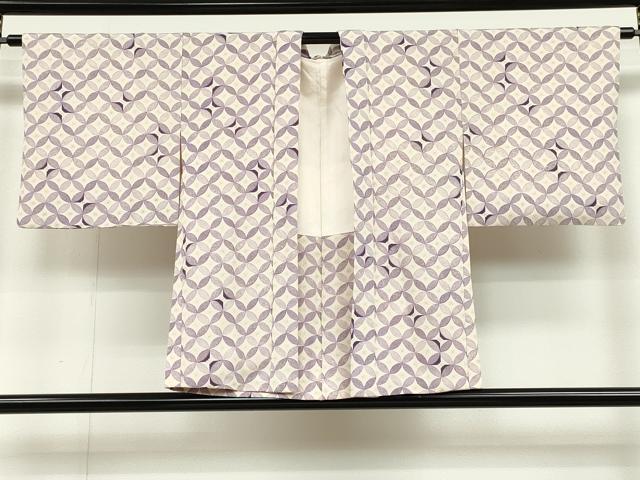 平和屋着物＃羽織　七宝花菱文　正絹　逸品　CAAT5771id