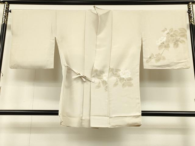 平和屋着物＃道中着　刺繍　枝花文　正絹　逸品　CAAT5778id