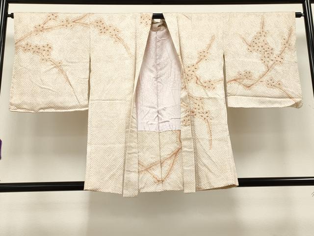 平和屋着物＃羽織　総絞り　枝花文　正絹　逸品　CAAT5791id