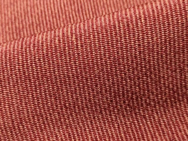 平和屋着物▽江戸小紋 道行コート 単衣 万筋 茜色＆#10005；一